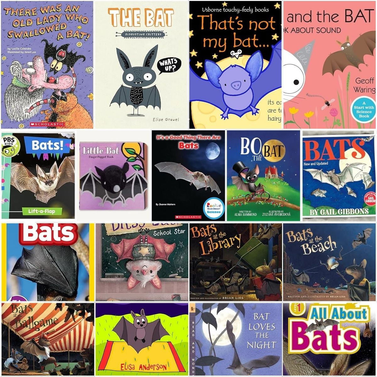 Engaging Books About Bats for Kindergarten Children