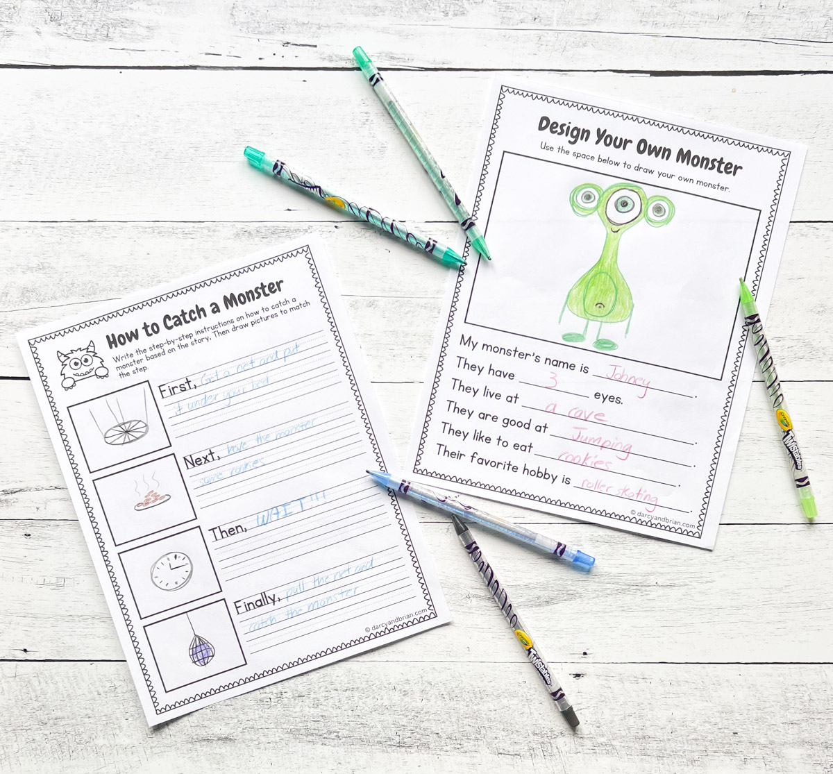 How To Catch A Monster Activities For Kids | Printable Worksheets
