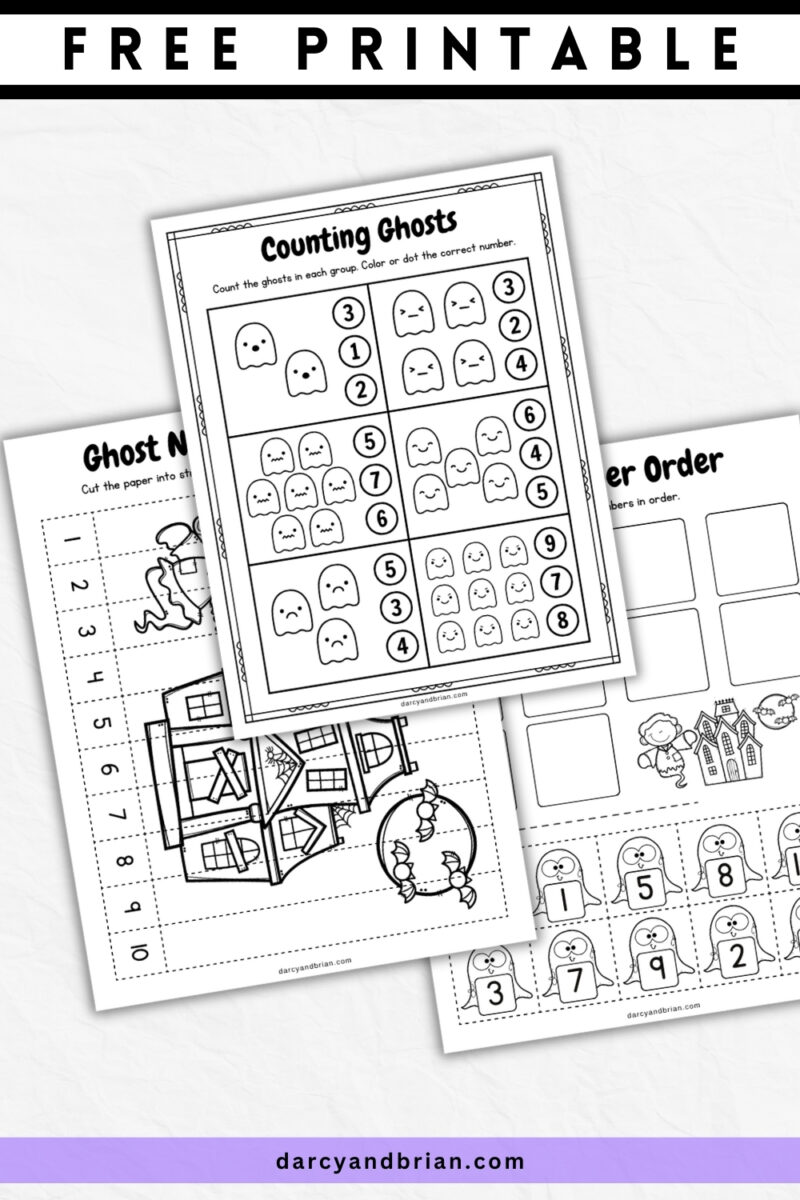 Ten Timid Ghosts Activities | Book Companion Printables