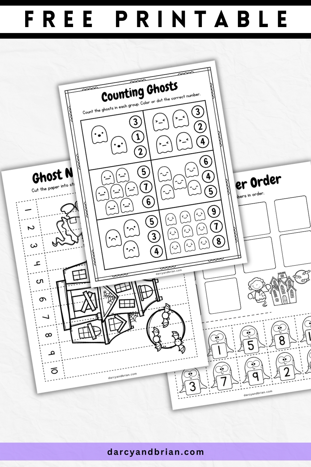 Ten Timid Ghosts Activities | Book Companion Printables