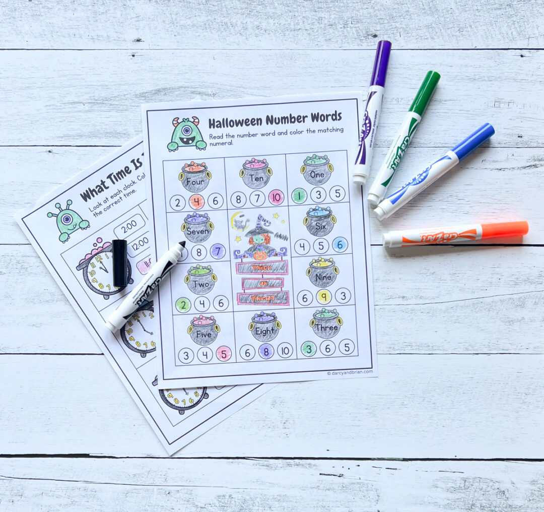 Free Halloween Math Worksheets For Kids