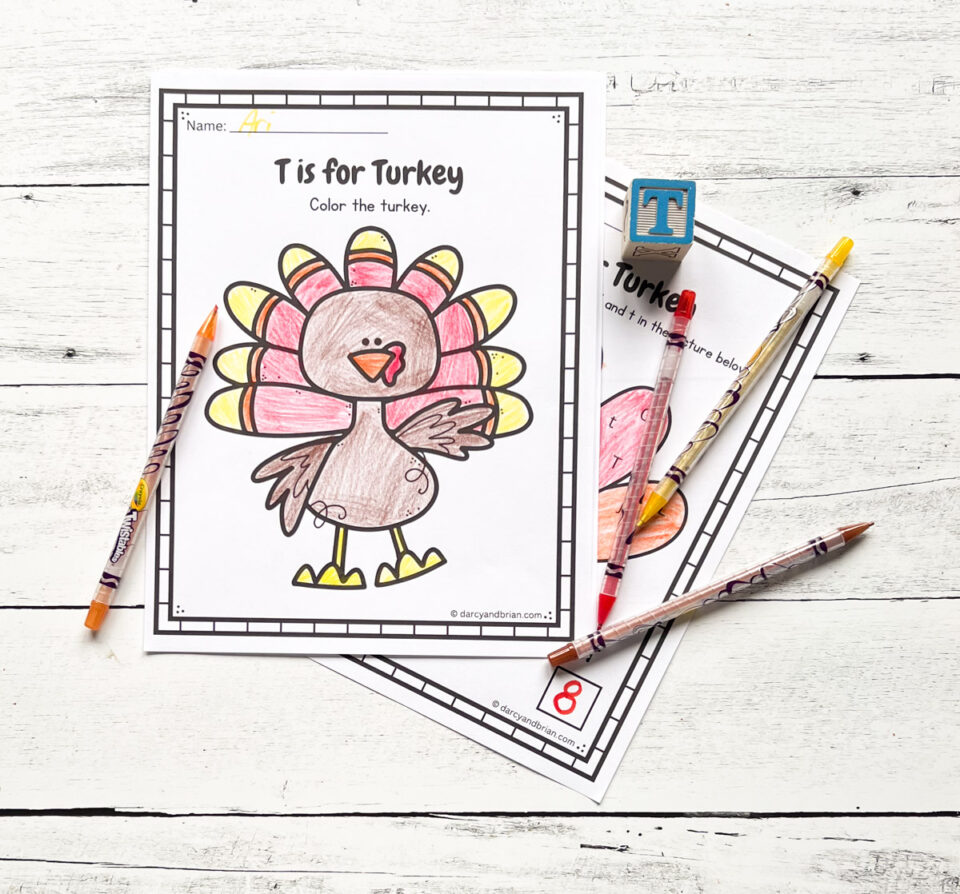 T Is For Turkey Worksheet