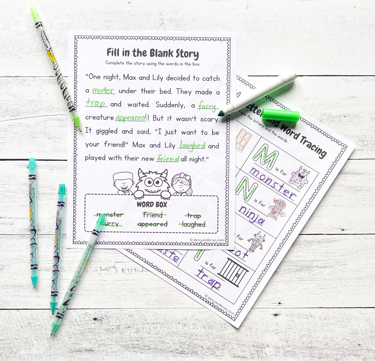 How To Catch A Monster Activities For Kids | Printable Worksheets