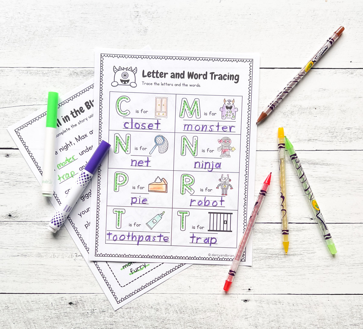 How To Catch A Monster Activities For Kids | Printable Worksheets