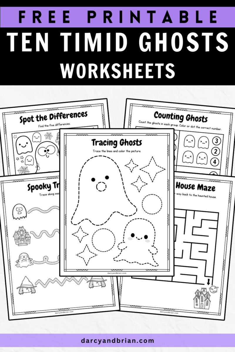 Ten Timid Ghosts Activities | Book Companion Printables