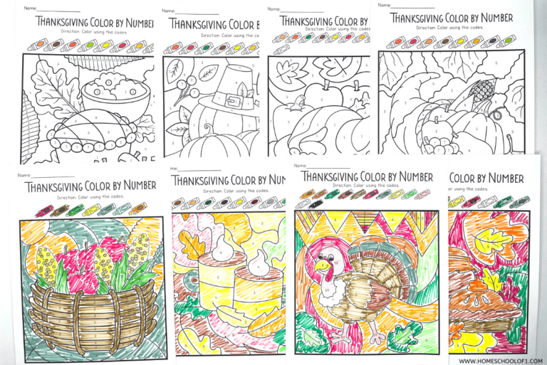 Free Thanksgiving Worksheets for Kids