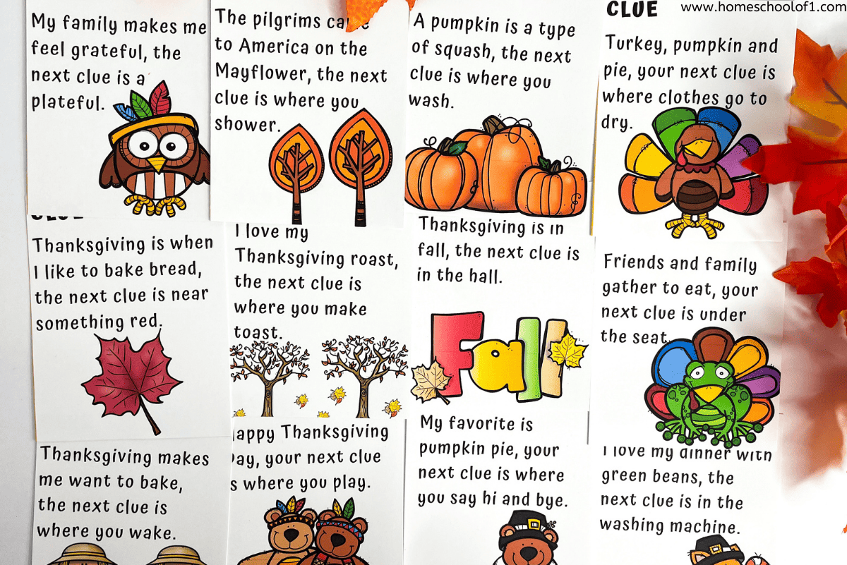 Free Thanksgiving Worksheets for Kids