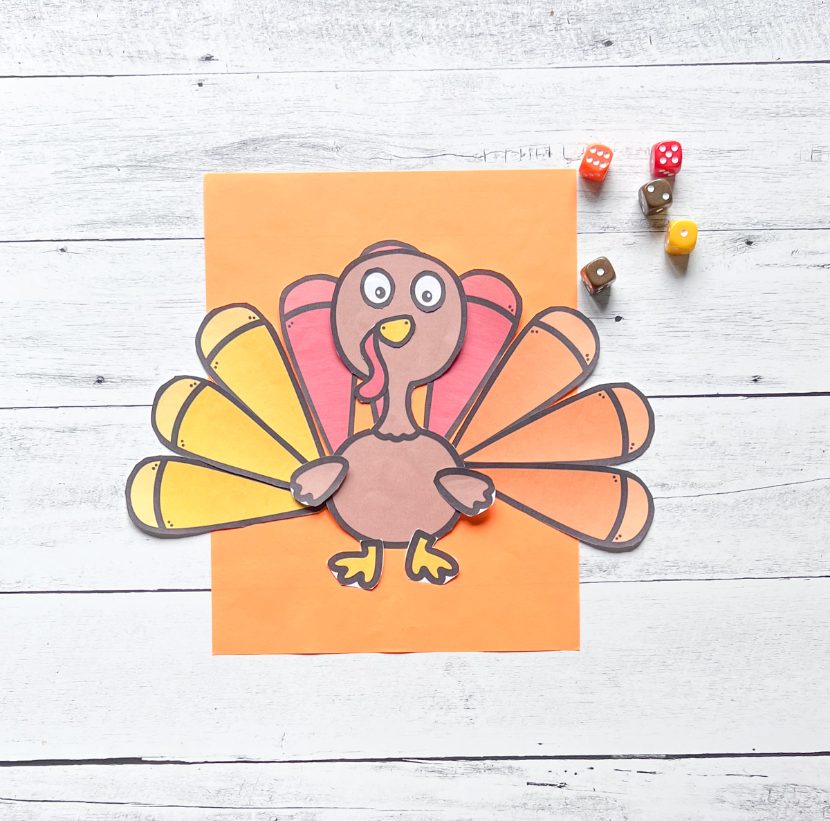 Roll A Turkey Dice Game