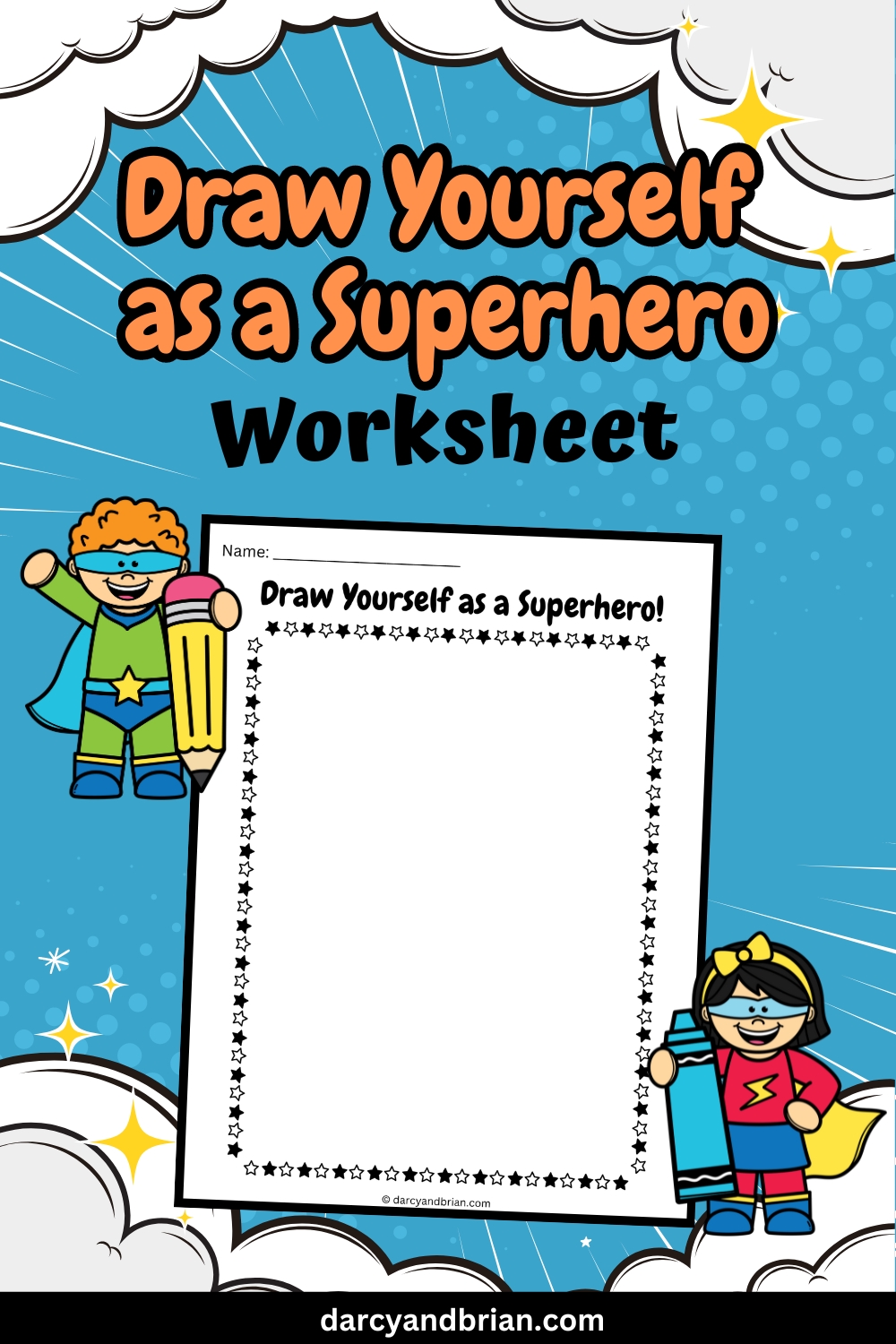 Super Hero Worksheets