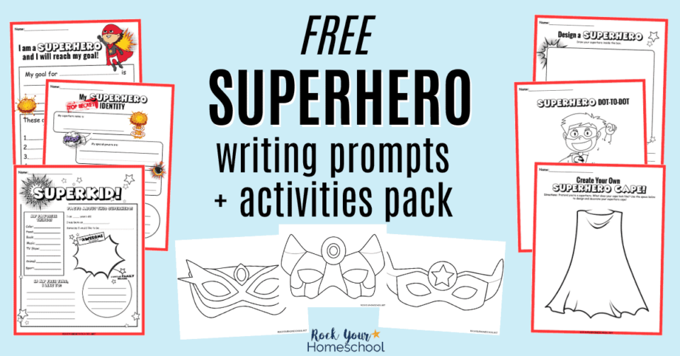 Free Printable Superhero Activity Sheets for Kids