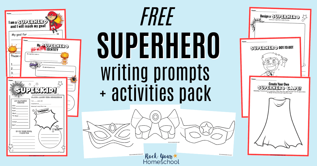Free Printable Superhero Activity Sheets for Kids