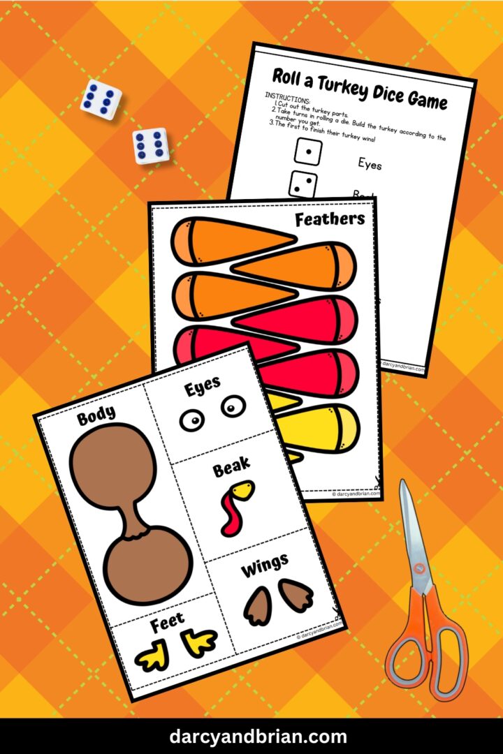 Roll A Turkey Dice Game