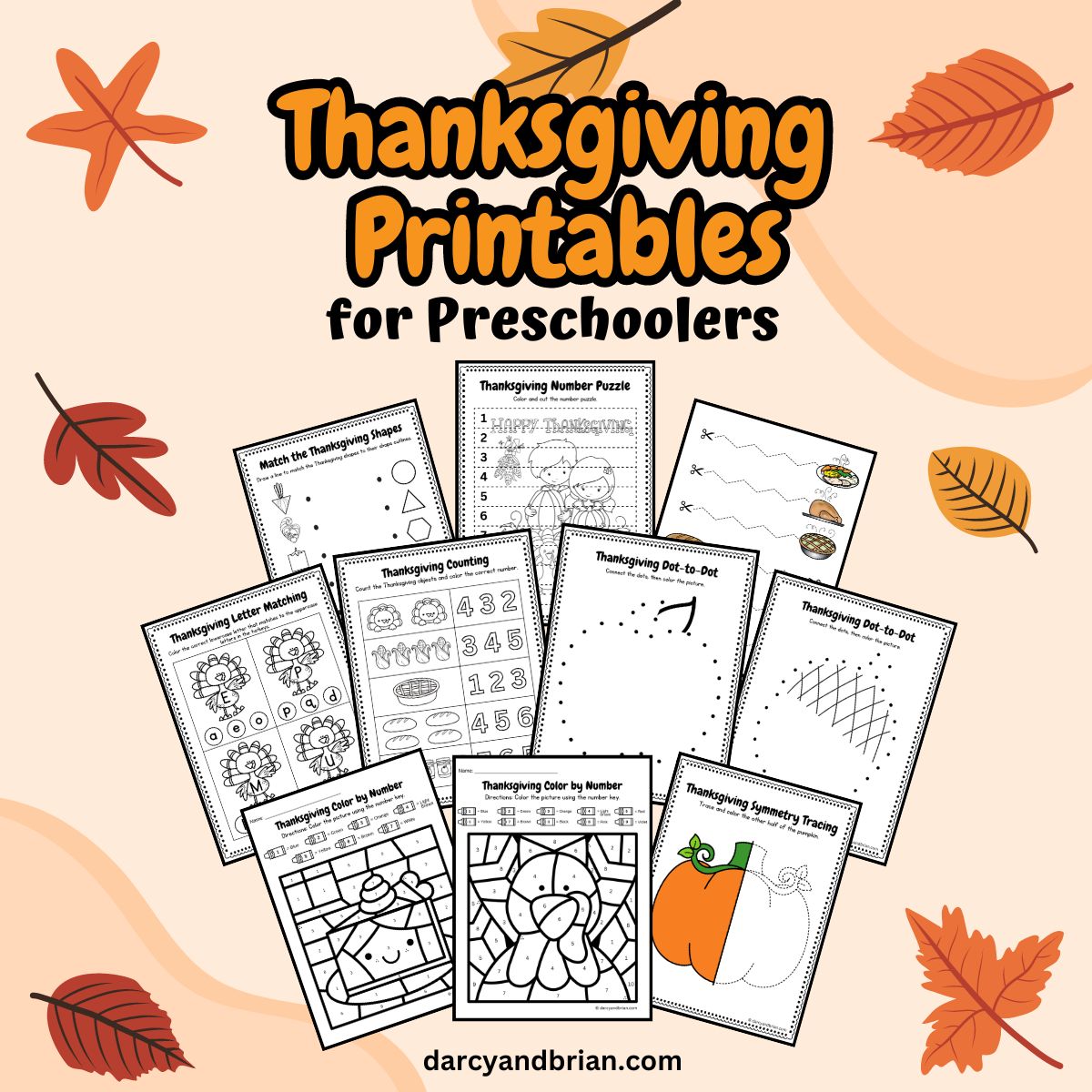 Thanksgiving Printables For Preschoolers