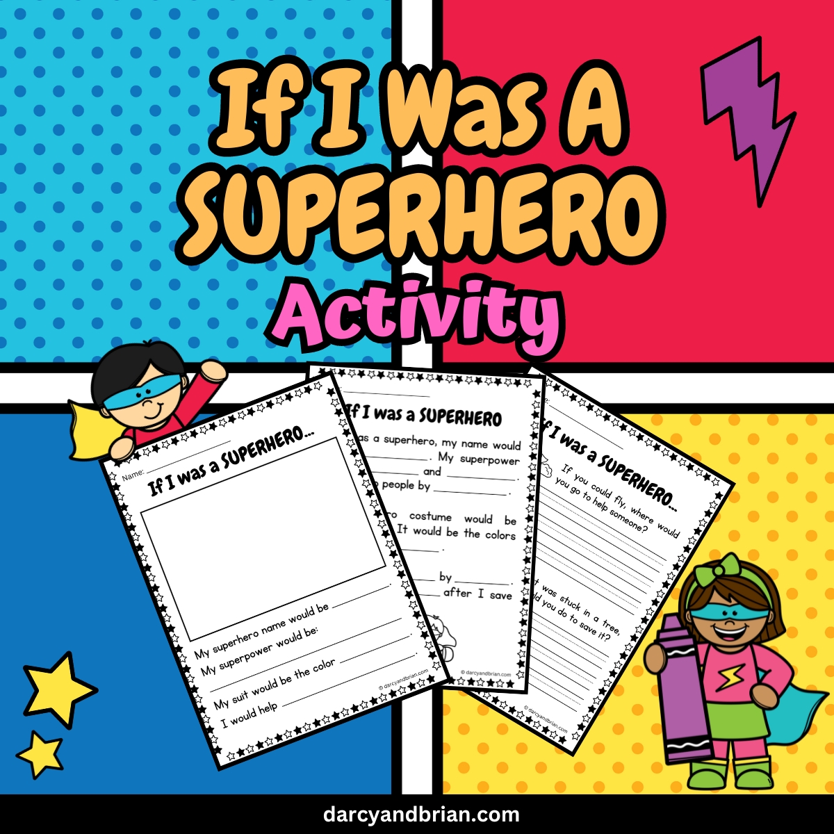 If I Was A Superhero Activity | Creative Writing for Kids