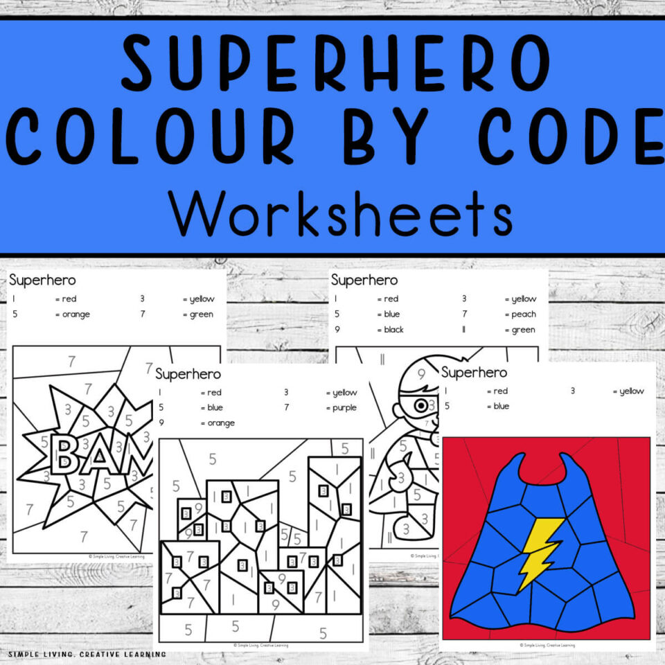 Free Printable Superhero Activity Sheets for Kids