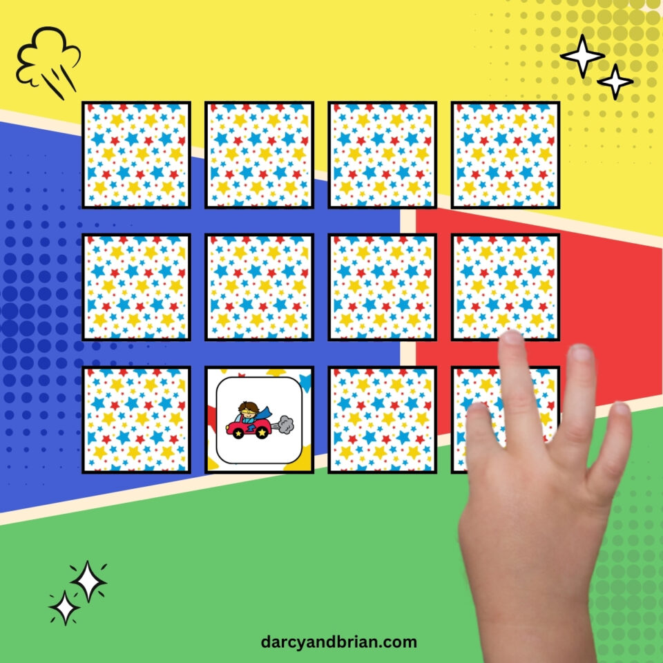 Superhero Matching Game Printable