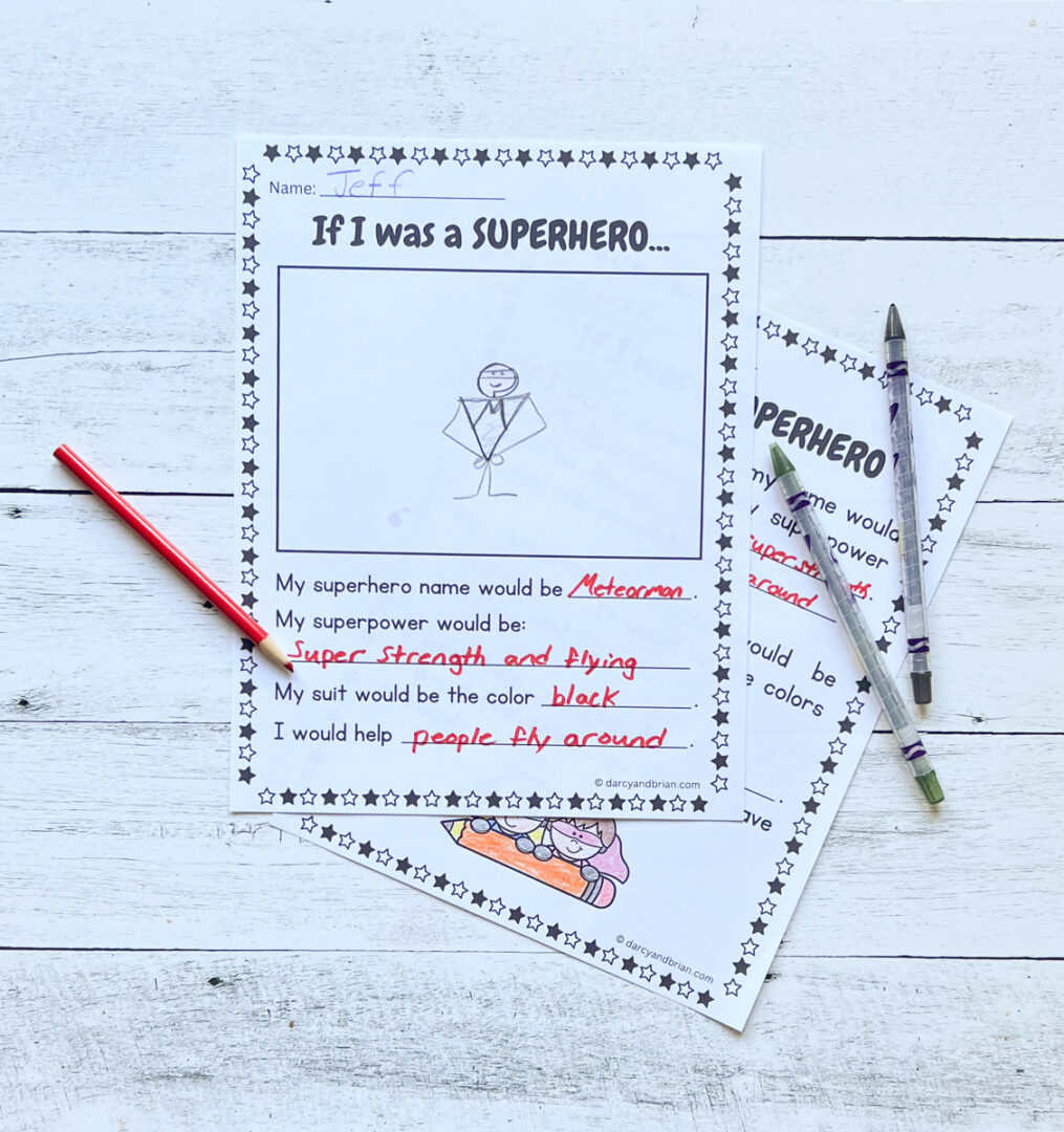If I Was A Superhero Activity | Creative Writing for Kids