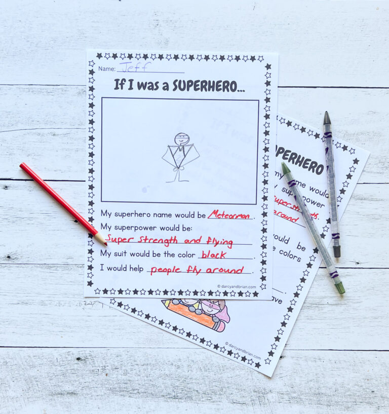If I Was A Superhero Activity | Creative Writing for Kids