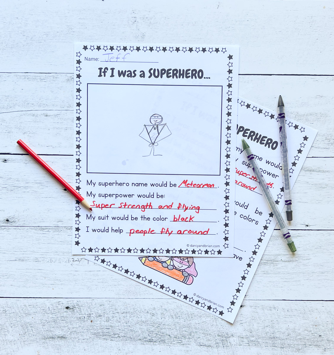 If I Was A Superhero Activity | Creative Writing for Kids