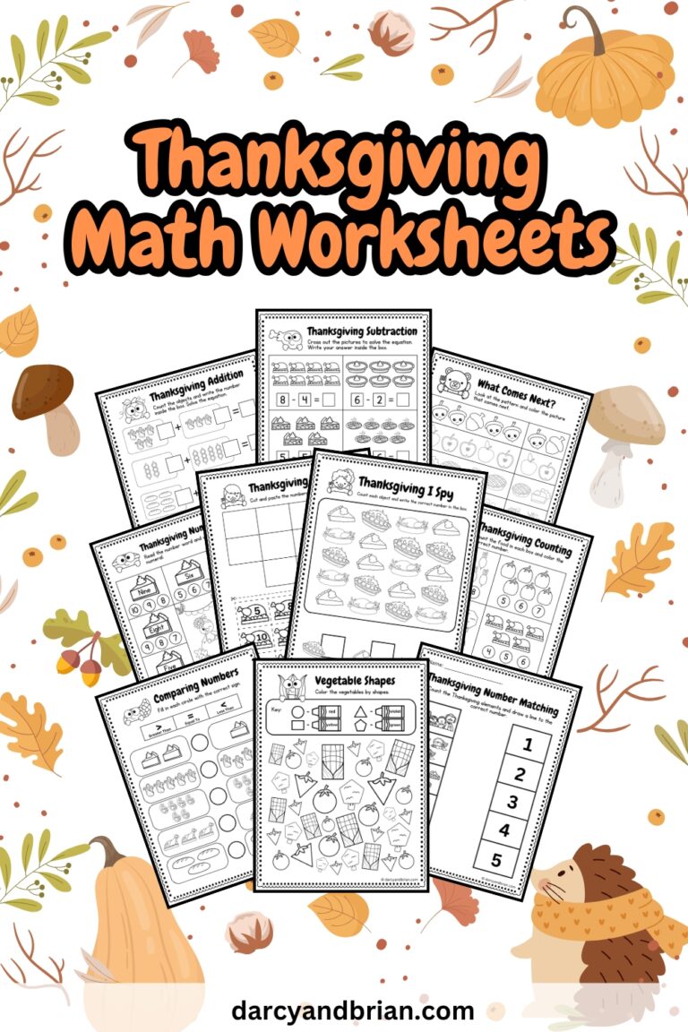 Thanksgiving Math Worksheets | Free Printables for Kids