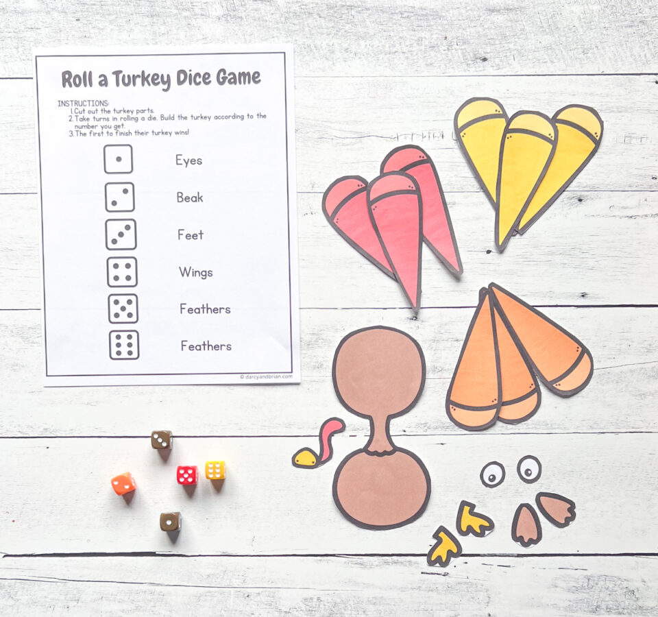 Roll A Turkey Dice Game