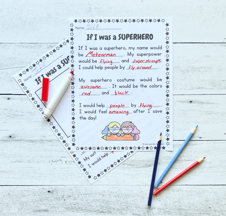 If I Was A Superhero Activity | Creative Writing for Kids