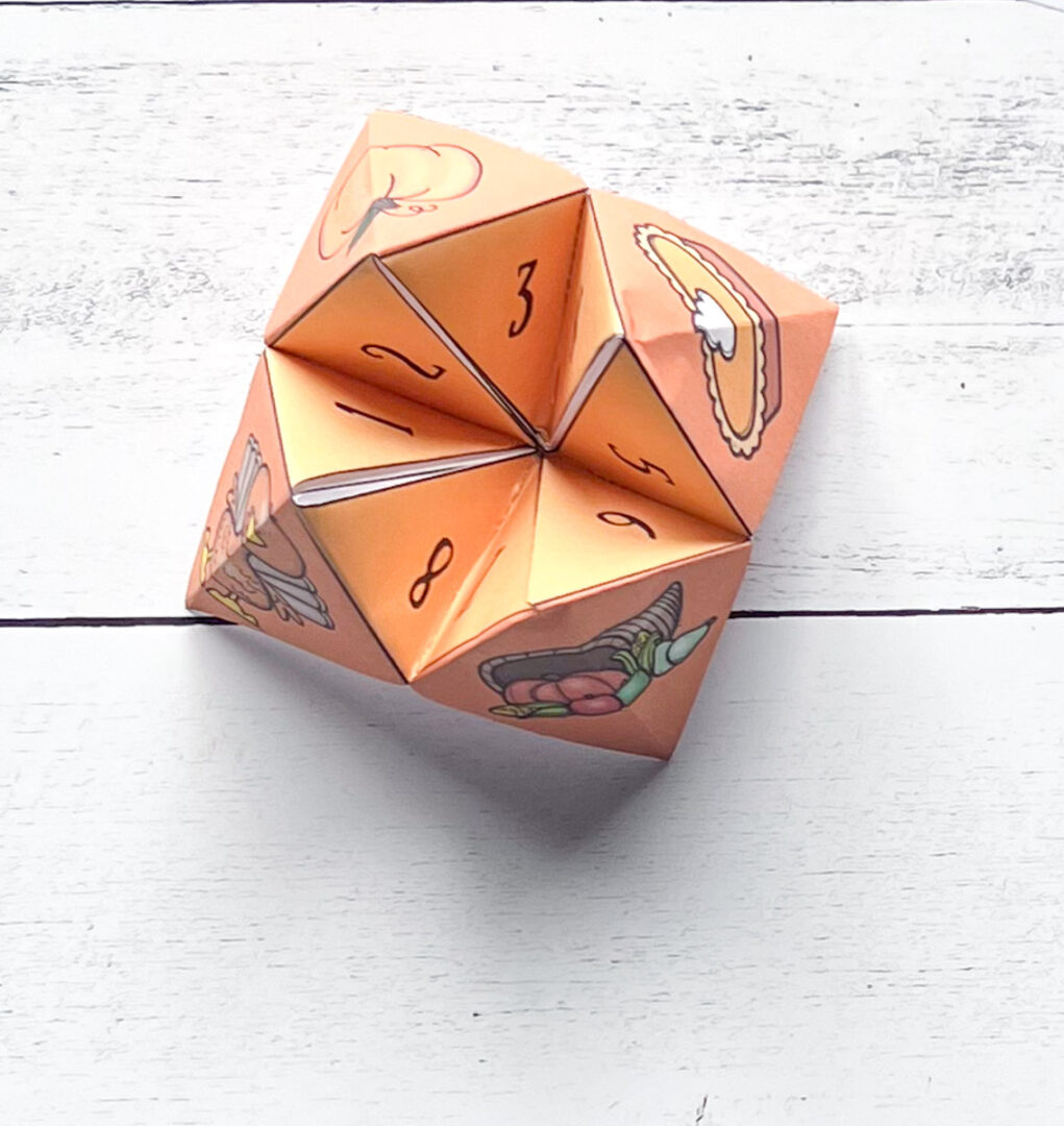 Free Printable Thanksgiving Cootie Catcher