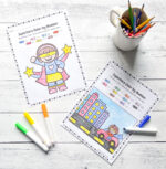 Free Printable Color by Number Superheroes