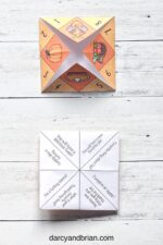 Free Printable Thanksgiving Cootie Catcher