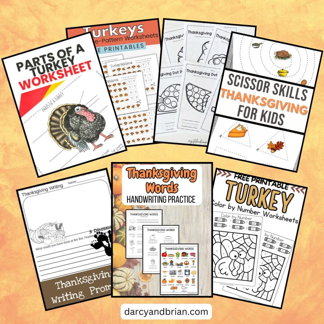 Free Thanksgiving Worksheets for Kids