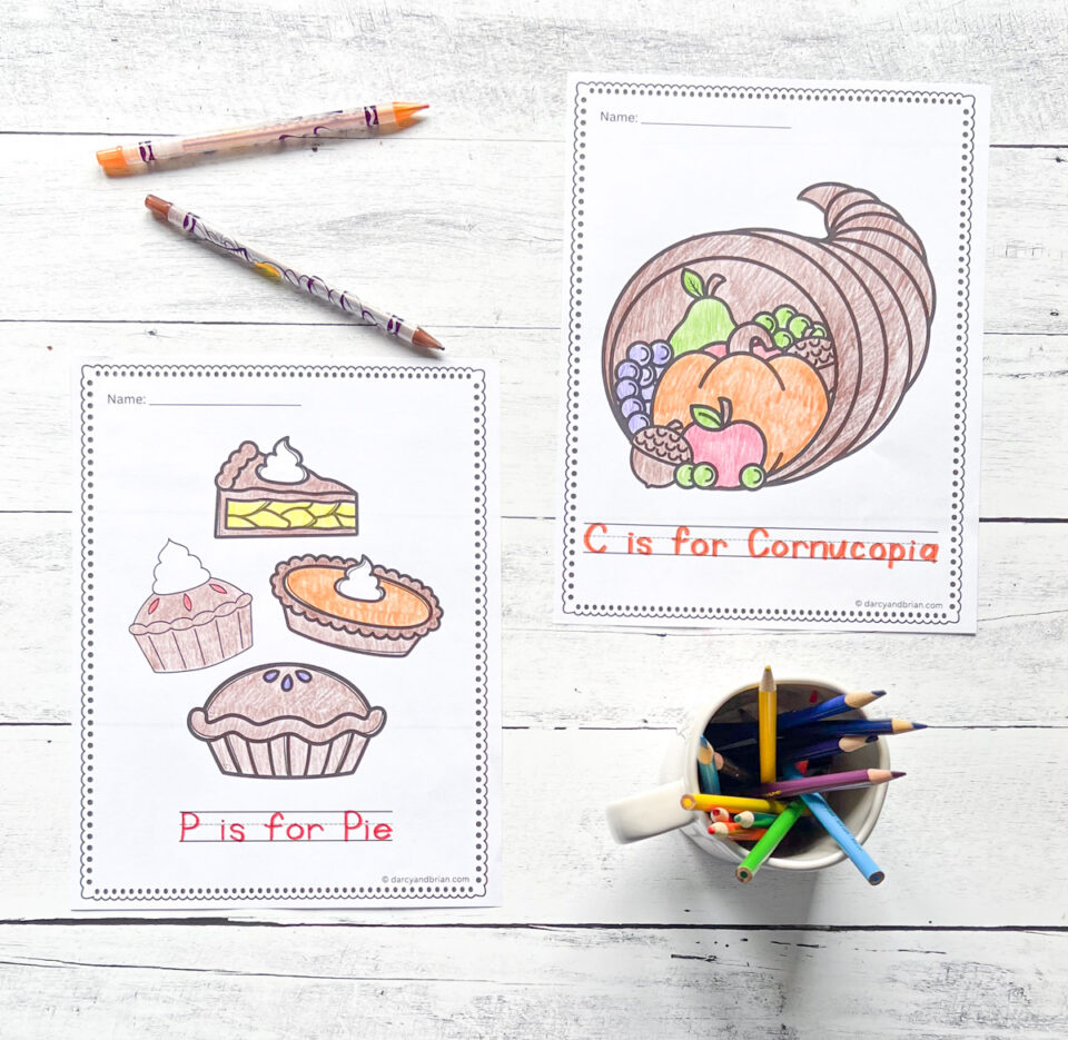 Free Printable Thanksgiving Worksheets for Kindergarten