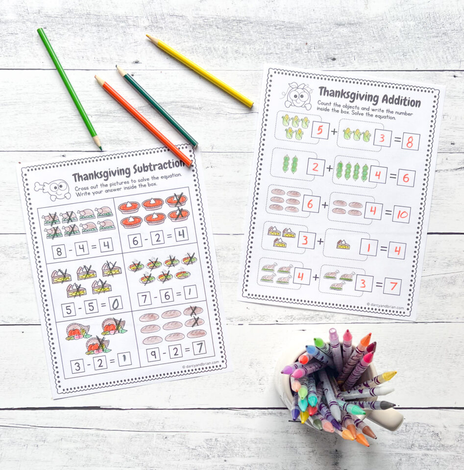 Thanksgiving Math Worksheets | Free Printables for Kids