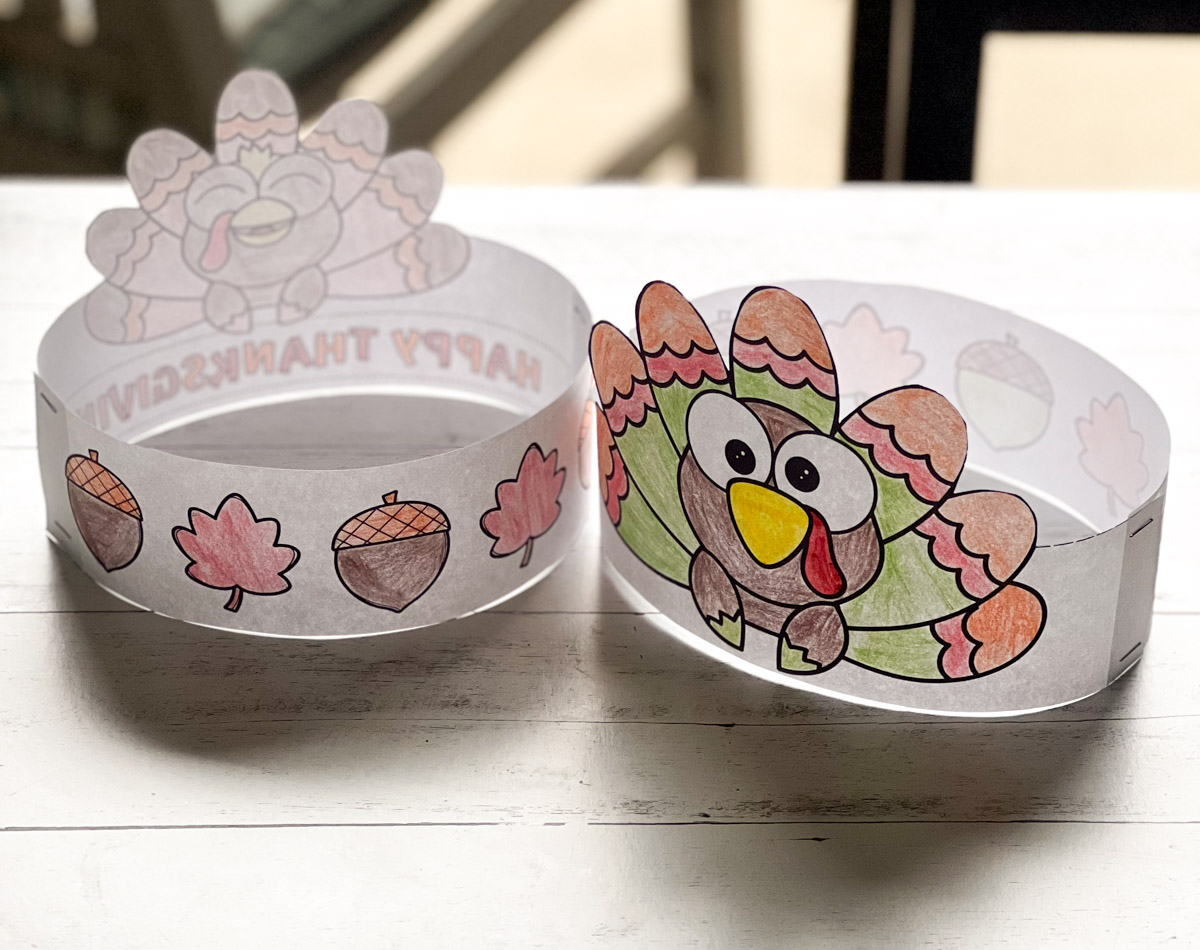 Free Printable Turkey Crown for Kids