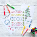 Christmas Tree Tracing Worksheets | Pencil Control Printables