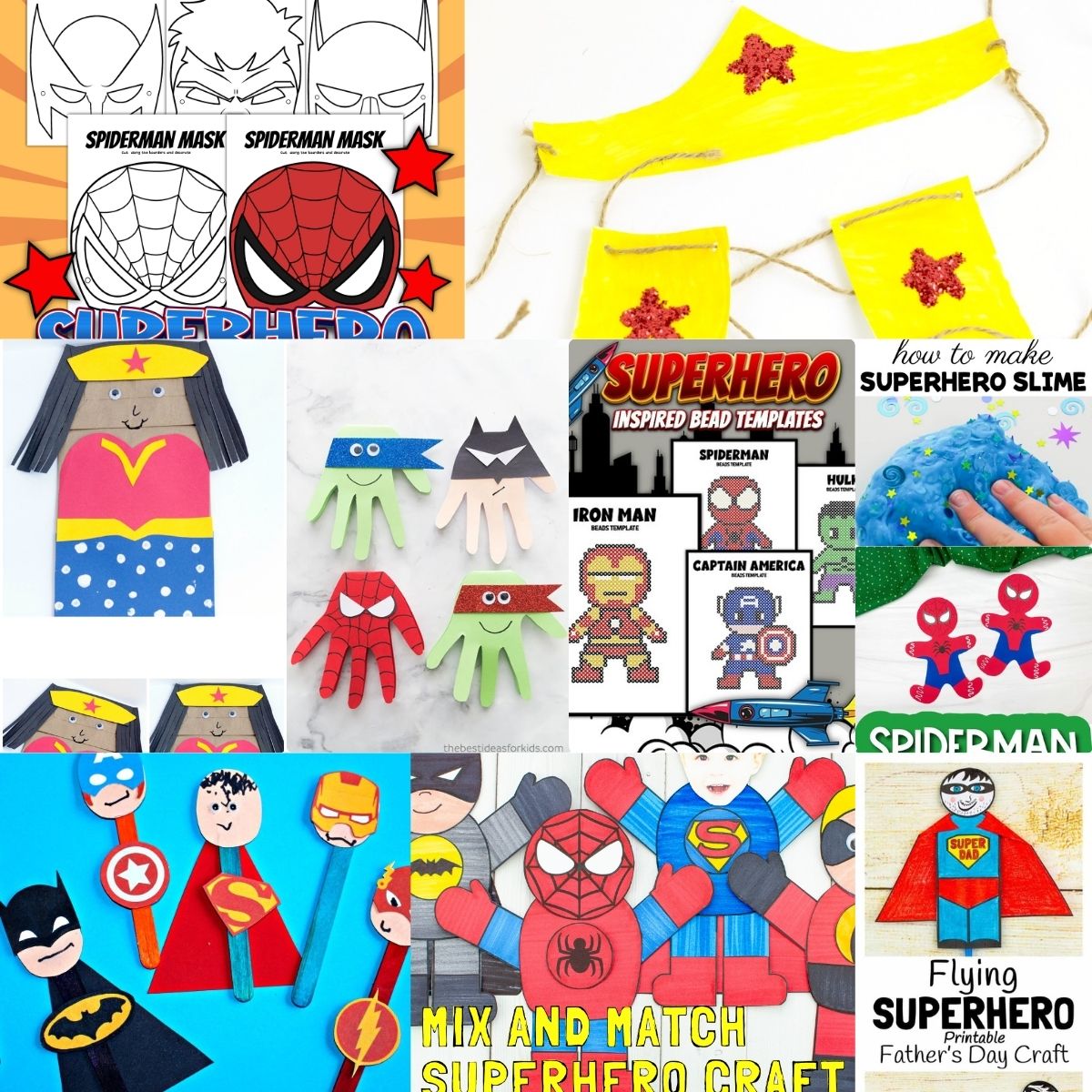 Superhero Craft Template Superhero Crafts For Preschoolers Big