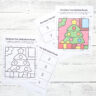 Printable Christmas Tree Math Puzzle for Kids