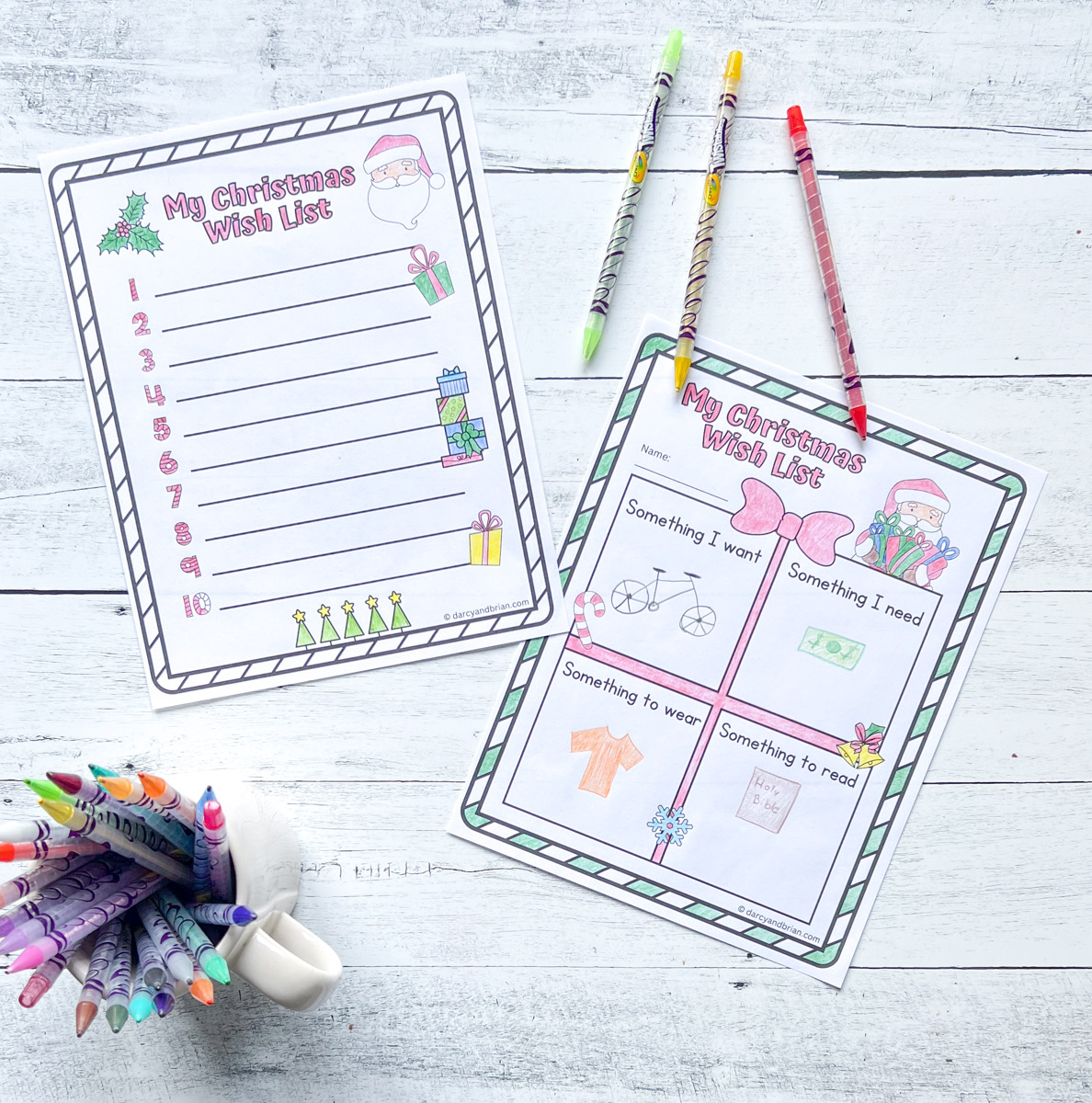 Christmas Wish List for Kids | Free Printable