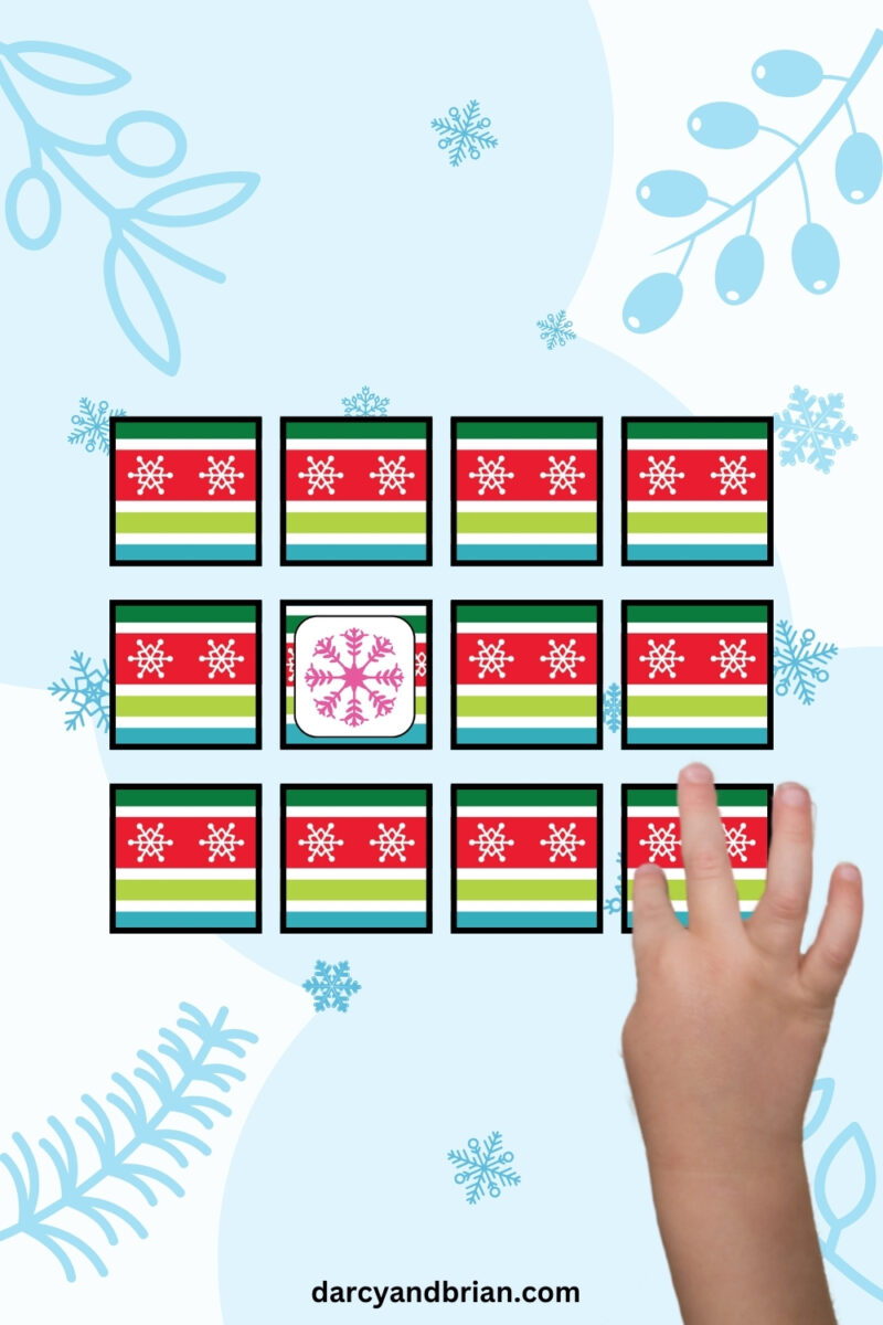 Snowflake Matching Game Printable